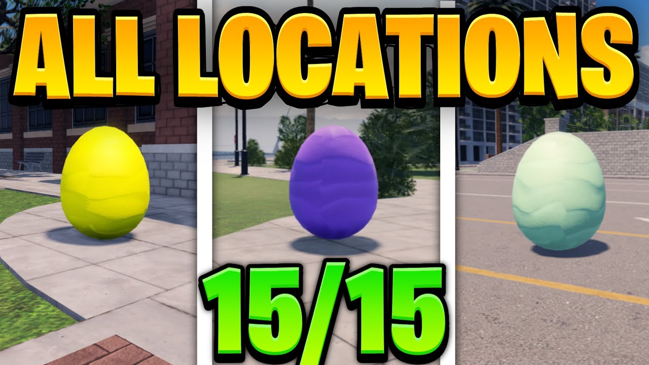 ALL *15* EGG LOCATIONS In Driving Empire! Driving Empire Easter Egg Hunt Event!