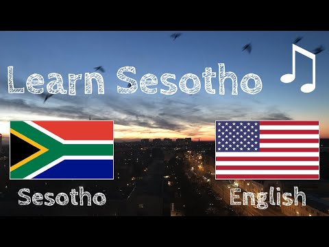 Learn before Sleeping - Sesotho (native speaker) - with music
