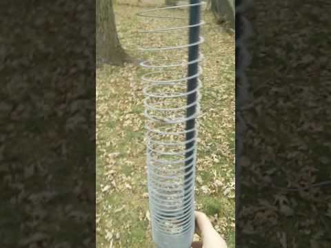Slinky squirrel deterrent How To Protect Bird feeders
