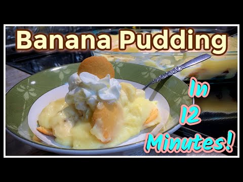 🍌 AMAZING Banana Pudding in 12 Minutes 🍌