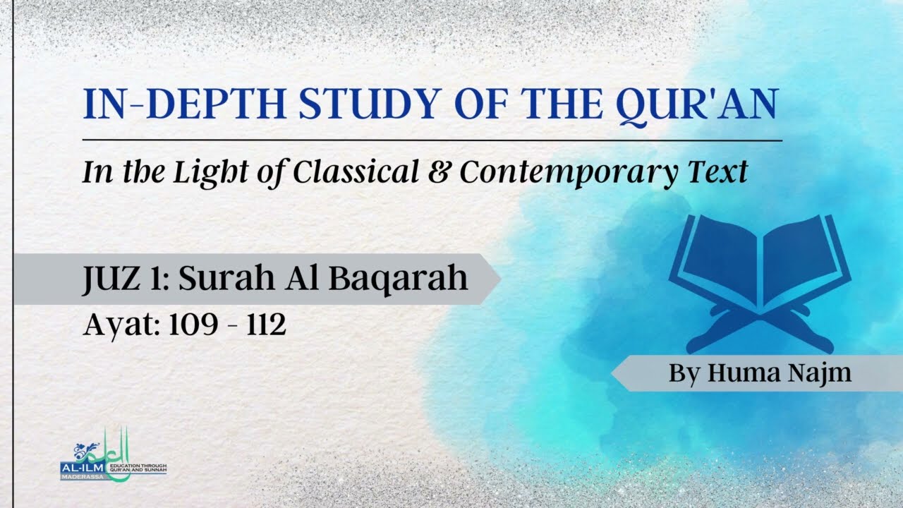 Surah Al Baqarah Verses 109 112