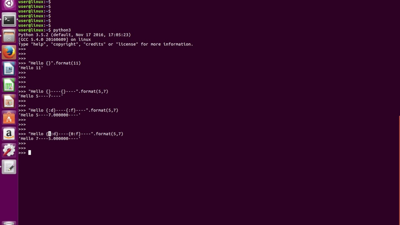 Python 3 string formatting with str.format
