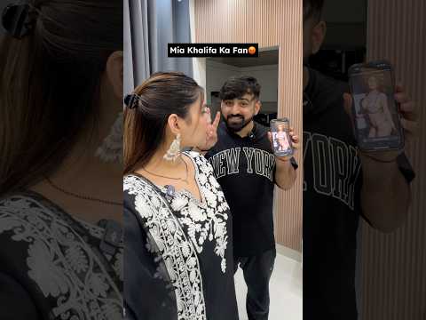Mia Khalifa Ka Fan Pakda Gaya???????? #swatimonga #rajatswati #funny #comedy #miakhalifa #husbandwife