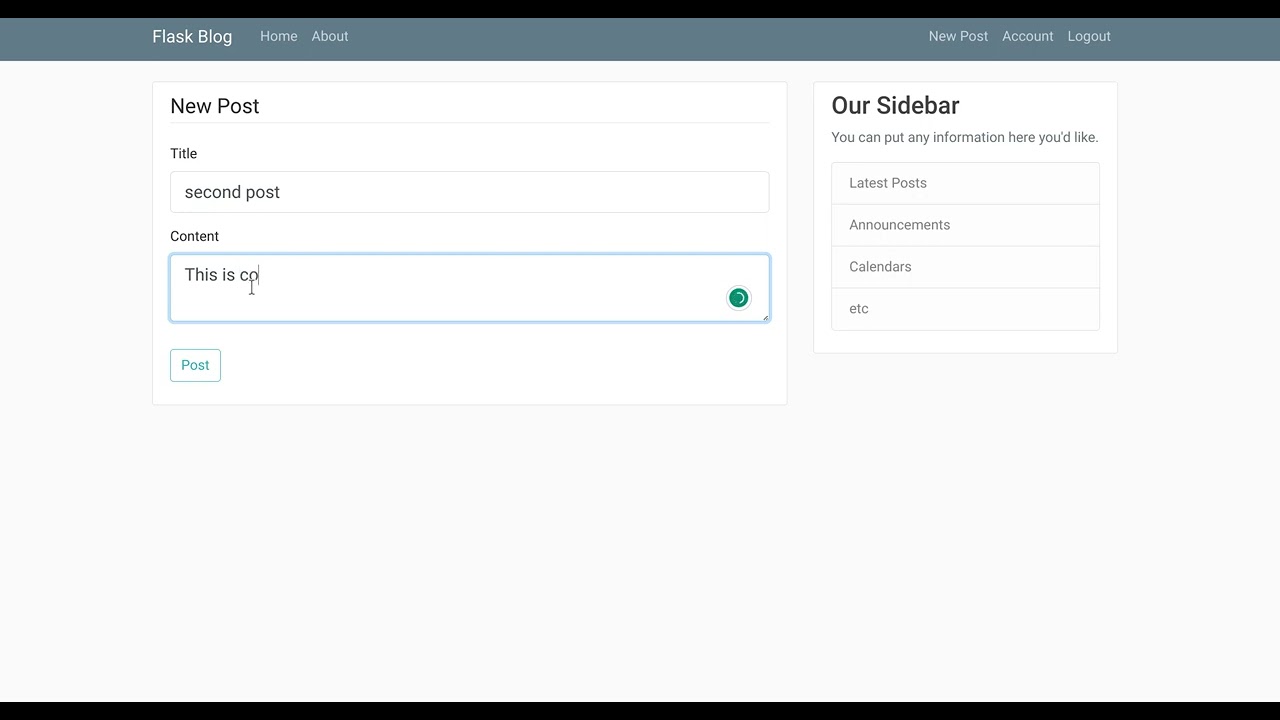 New project | Python + Flask + Cloud sql | Github + Part 1