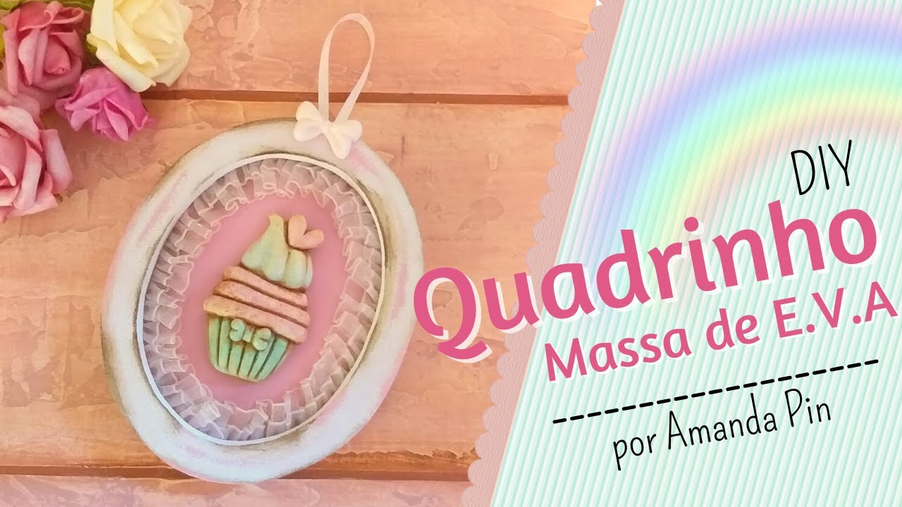 Como fazer quadrinho no estilo Shabby Chic | ARTESANATO - Amanda Pin