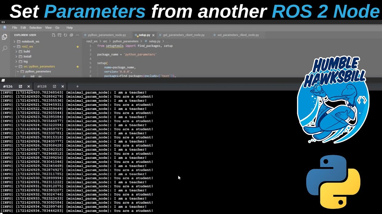 Set Parameters from another Node | ROS2 Humble Python Tutorial