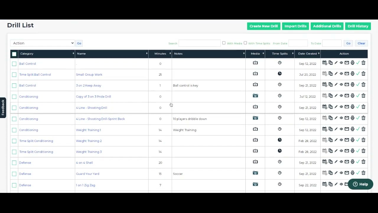 How to Use the Practice Plan Template Feature
