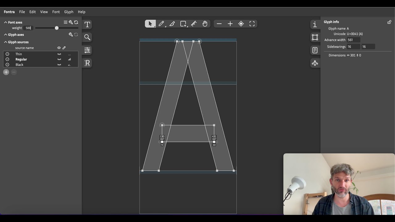 Fontra for beginners: Your first variable font