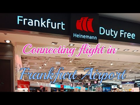 Landing and Arrival Walk at Frankfurt Airport