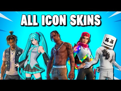 ALL Icon Skins in Fortnite! (Evolution of Icon Series Outfits Showcase 2025)