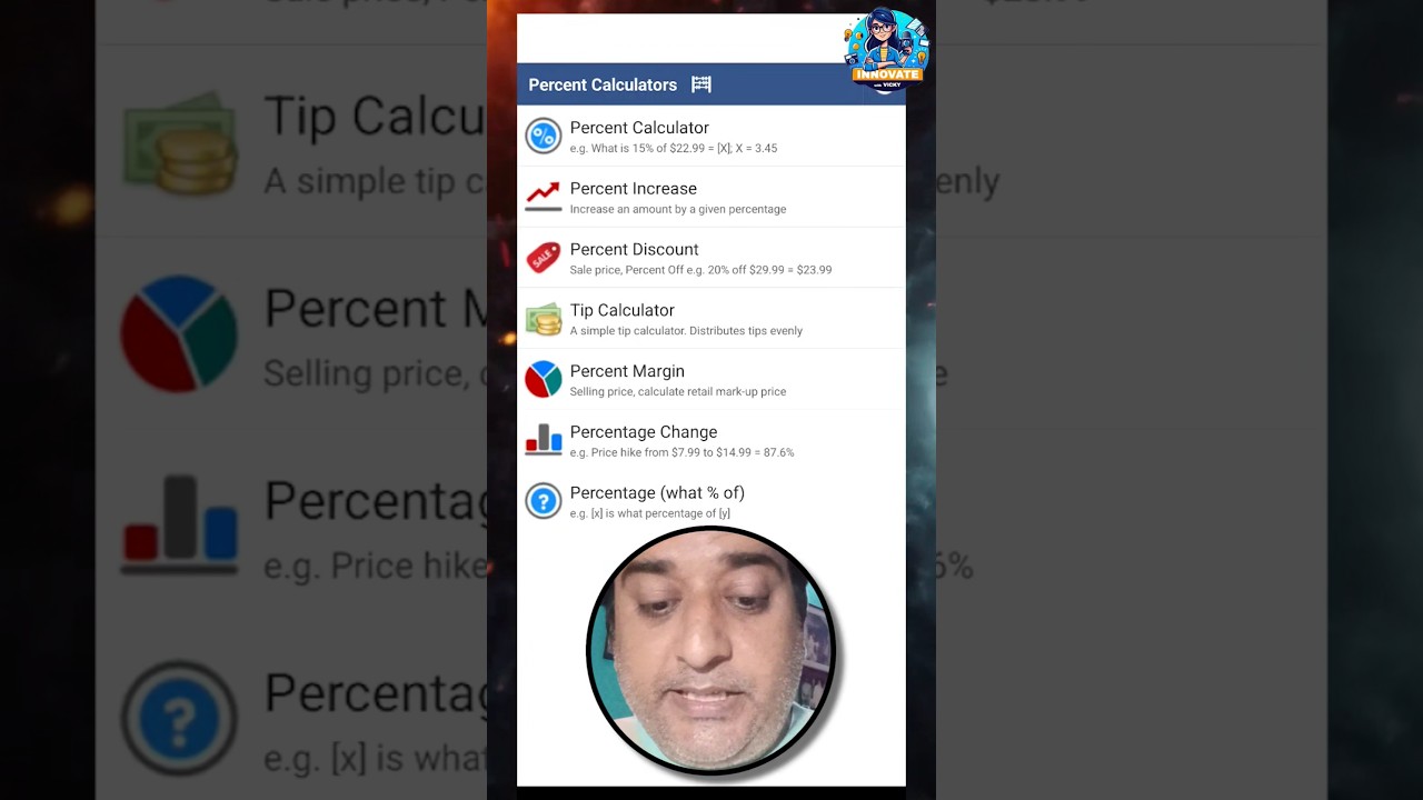 Percentage Calculator App | Useful App | Mobile Apps | Apps #shorts #shortsfeed #youtubeshorts