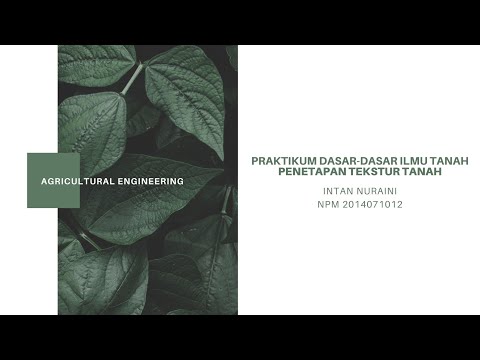 Penetapan Tekstur Tanah dengan Feeling Method