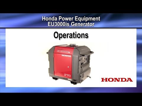 EU3000iS Generator Operation