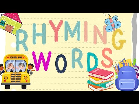 Learn to Rhyme-Rhyming Words For Kids-Words and Phrases/Vocabulary