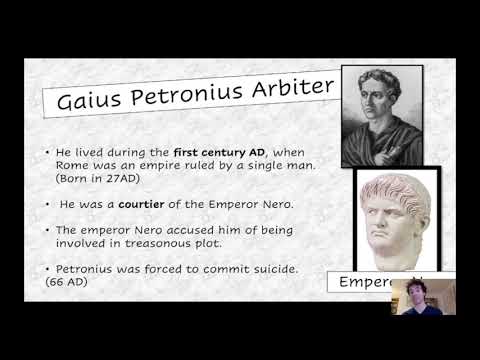 Y10 - Literature Lesson 1 - Introduction to Petronius