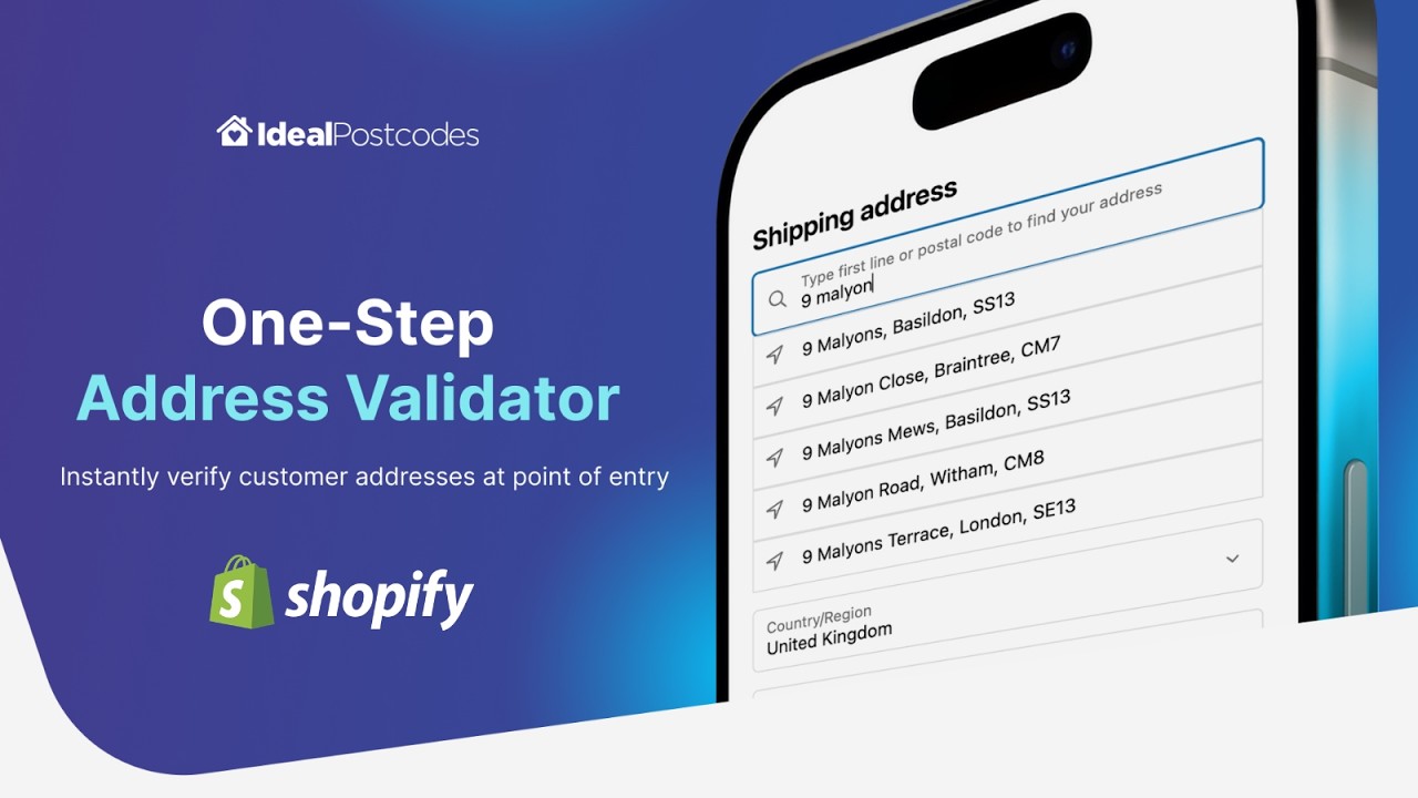 How to Add Ideal Postcodes Address Validation to Shopify Plus Checkout