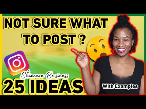 25 #Instagram content Ideas WITH EXAMPLES| for SKINCARE BUSINESS|BODY BUTTER BUSINESS|