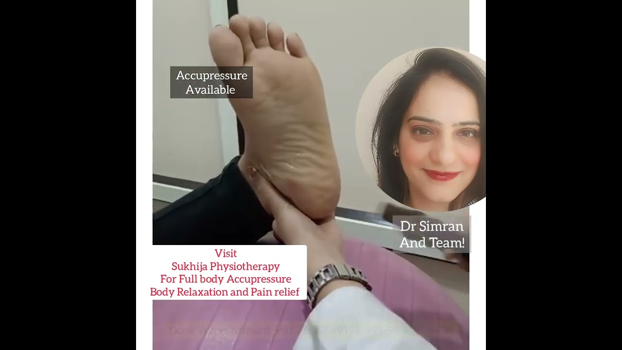 Acupressure at Sukhija Physiotherapy.