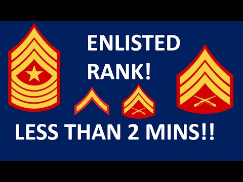 U.S. Marine Corps Ranks in Order + How to say them in 2 minutes!(Enlisted Only)-PooleeToMarine Day 6