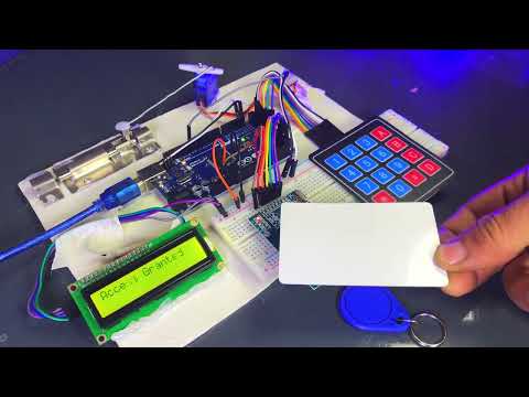 RFID and Keypad Password-Based Door Lock System | Arduino Mega Project Tutorial