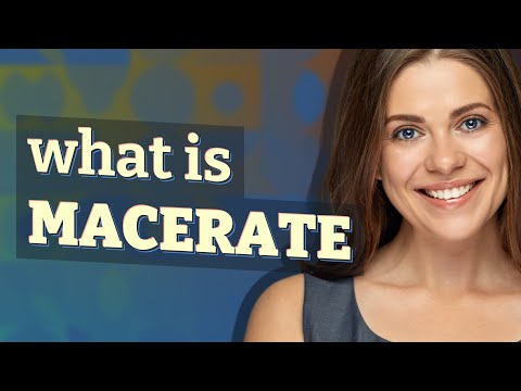 Macerate | meaning of Macerate