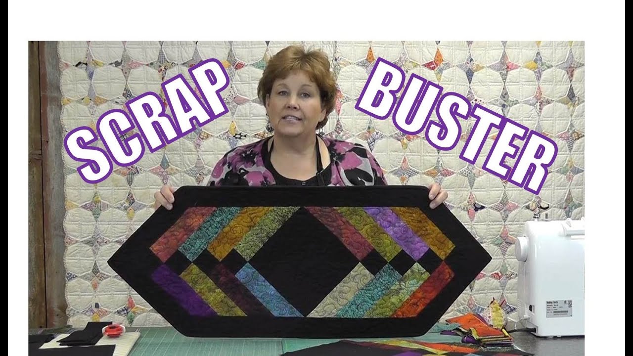 Scrap Buster! Make Easy Table Runner Using the Binding Tool!
