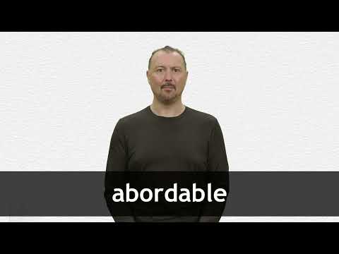 English Translation of “ABORDABLE” | Collins French-English Dictionary
