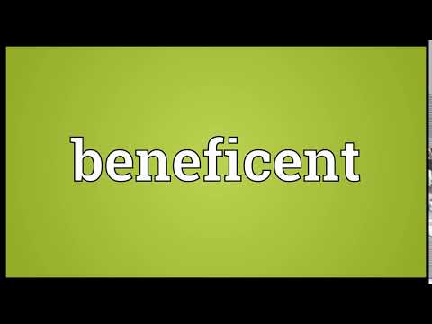 Beneficent Meaning | Wordogram