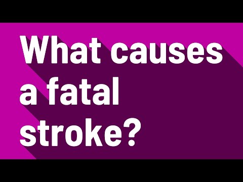 What causes a fatal stroke?