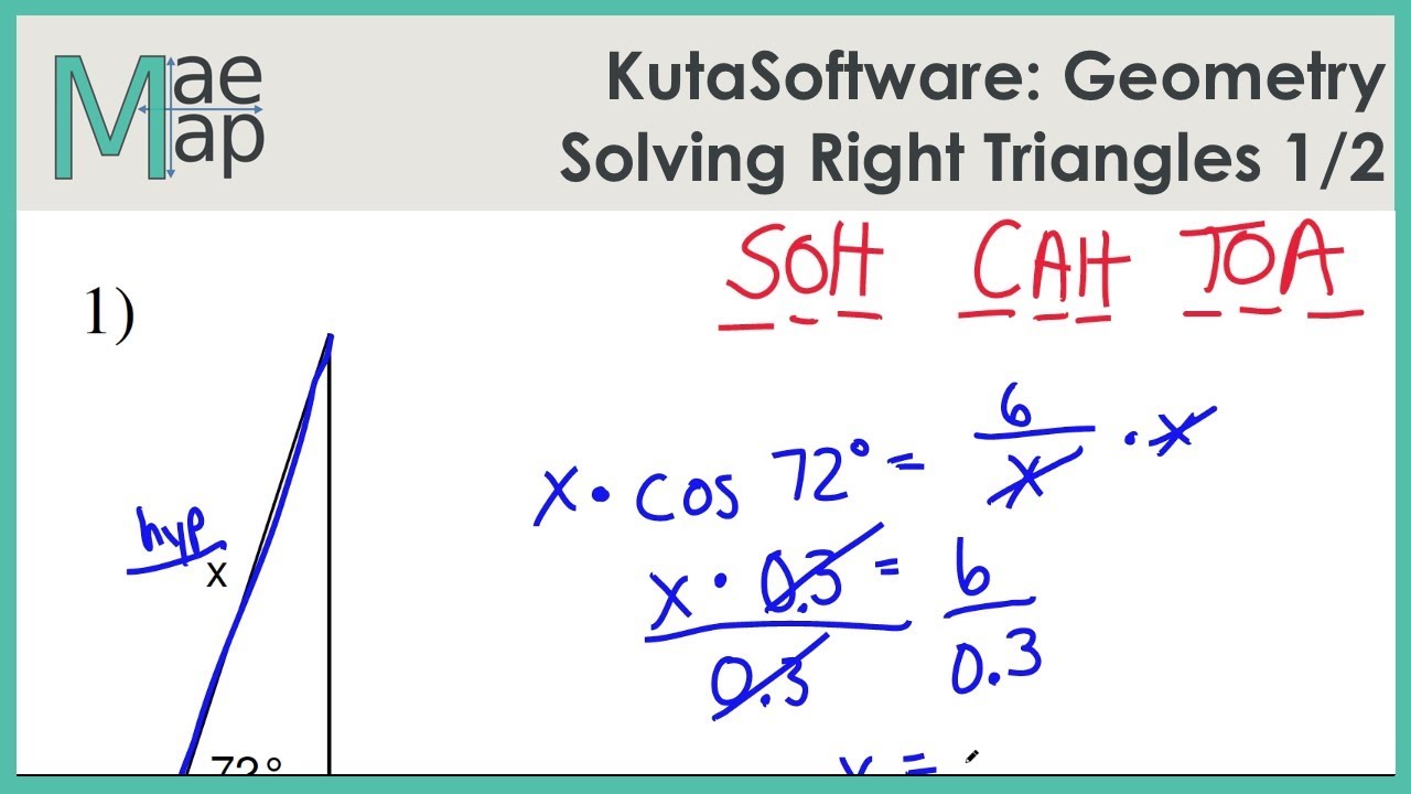KutaSoftware: Geometry- Solving Right Triangles Part 1