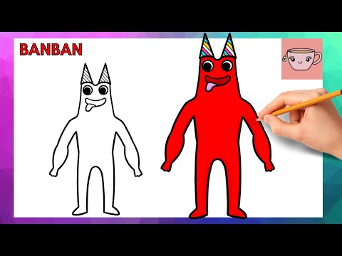 How To Draw Banban - Garten of Banban | Easy Step By Step Drawing Tutorial