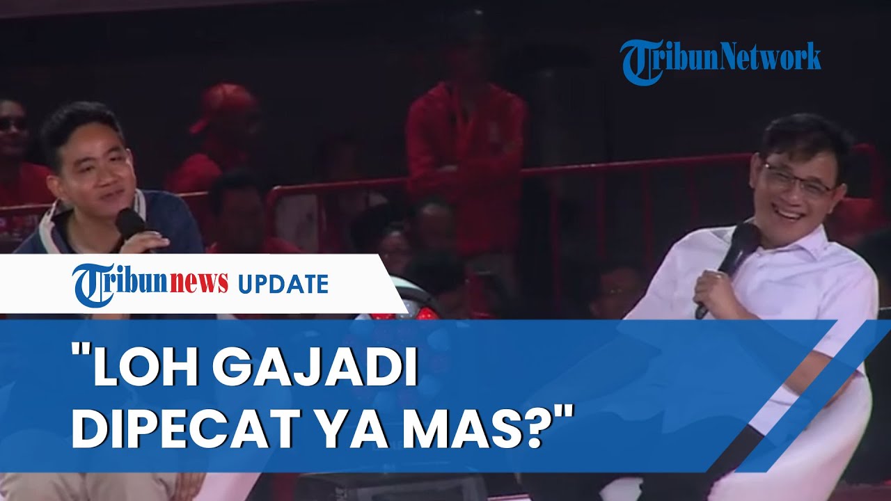 Guyonan Gibran pada Budiman Sudjatmiko saat Mengaku Masih Kader PDIP ... Guyonan Gibran pada Budiman Sudjatmiko saat Mengaku Masih Kader PDIP ...