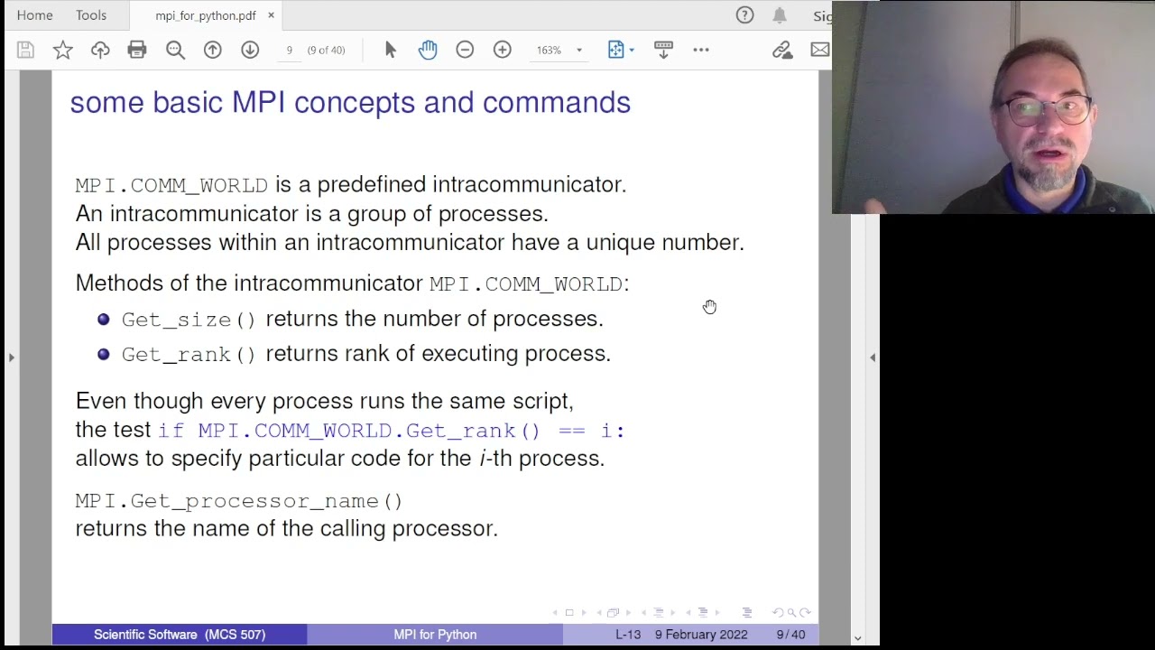 Message Passing Interface for Python