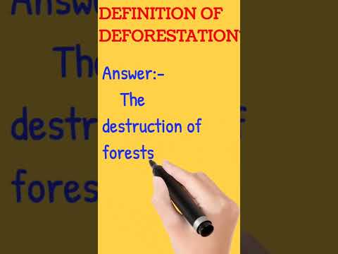Definition of Deforestation? /#shorts