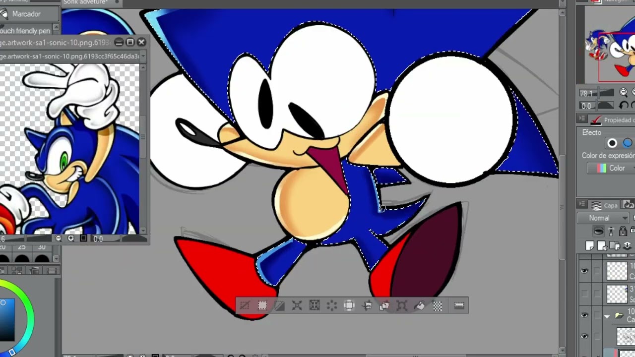 Sonic Adventure style speedpaint!