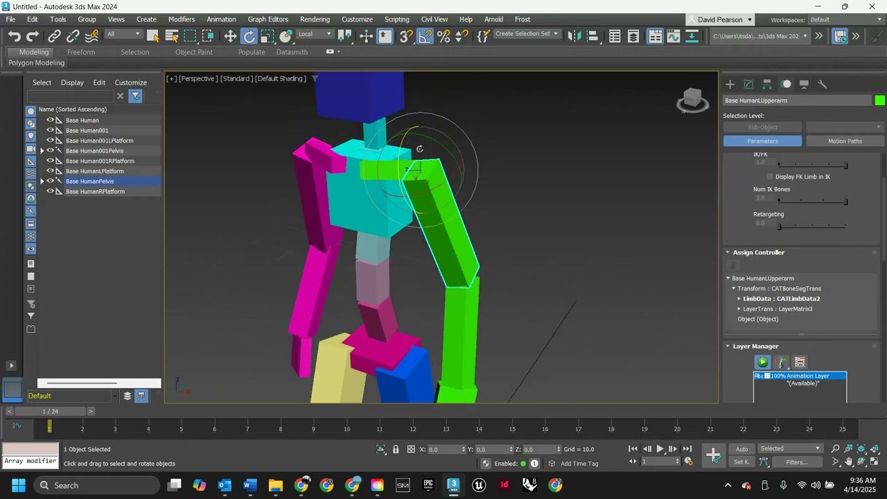 Make a simple Walk Cycle with CAT rig