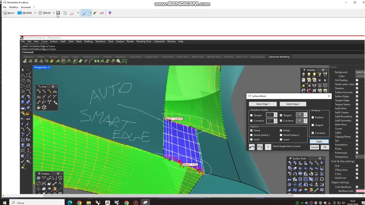 Cyberstrak Blend Tool Needs Split Edge Support