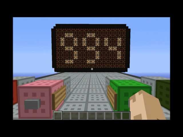 New and improved 3 digit Up/Down Counter Minecraft Map