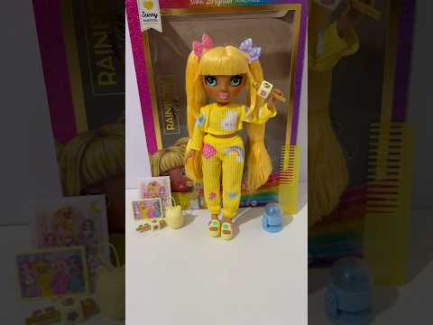 Unboxing Rainbow High Junior PJ Party Sunny Doll 💛 #dollunboxing #doll #unboxingvideo #rainbowhigh