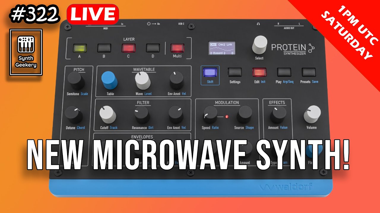 Waldorf's NEW microwave synth? (Synth Geekery 322)