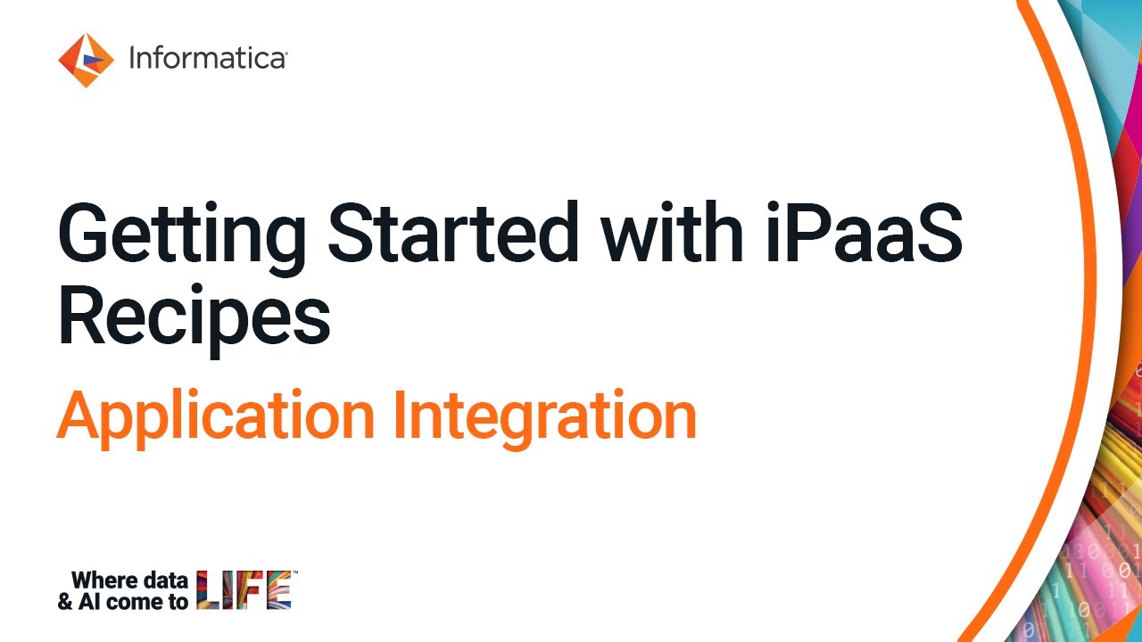 Getting Started with iPaaS Recipes in Application Integration