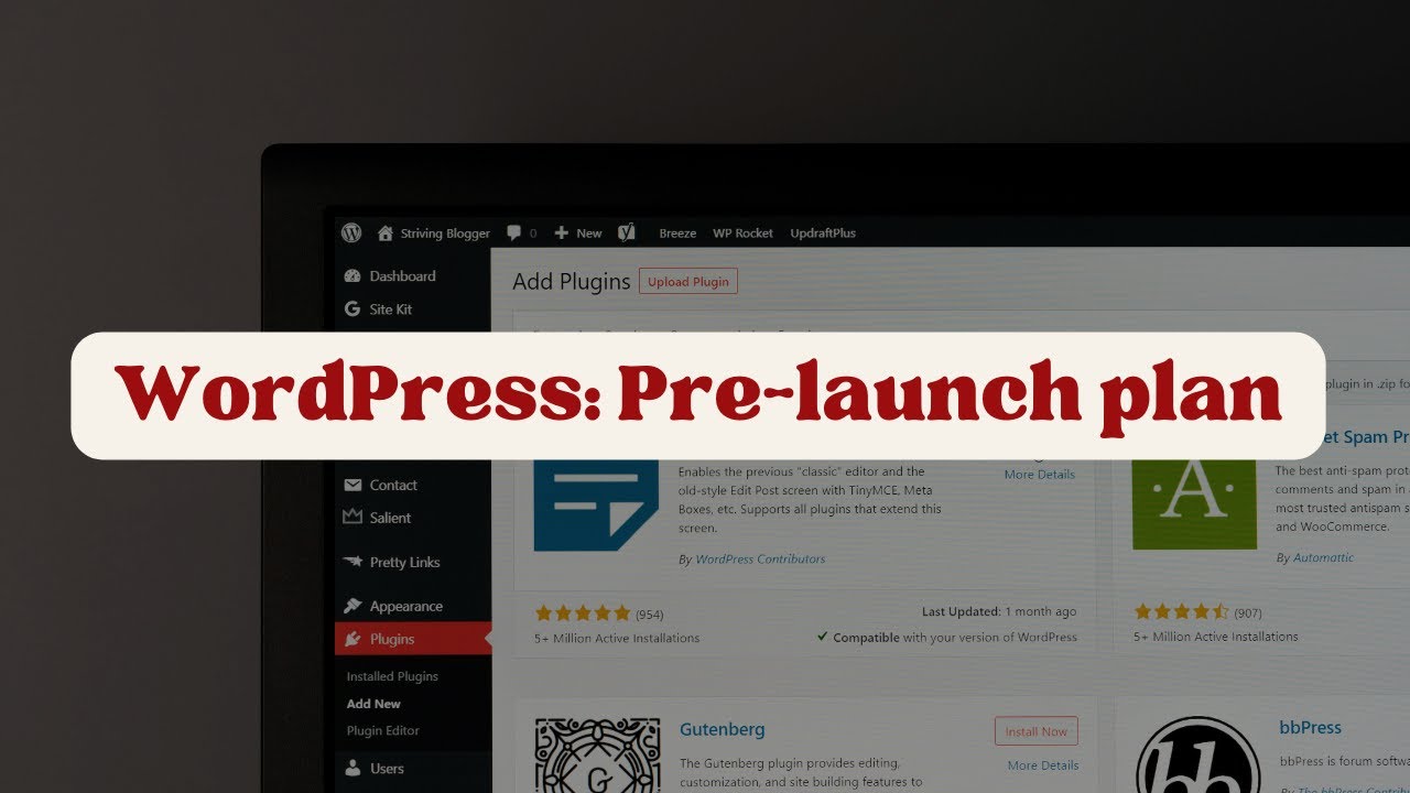 WordPress essentials: What to do before you launch your website