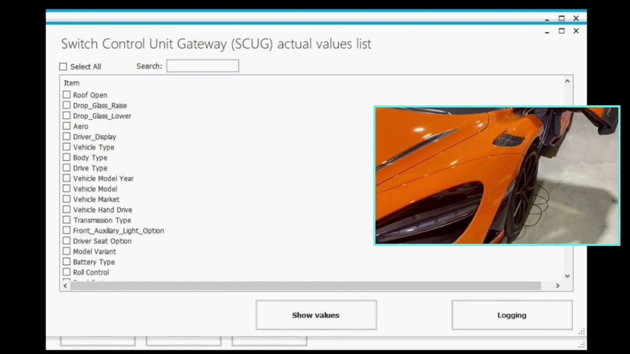 McLaren 765LT Diagnostics | Live Data (Actual Values) with Diagcode