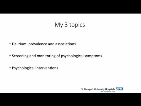 The Psychological Impact of Critical Illness by G. Colville | OPENPediatrics