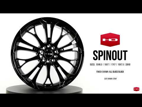 HD Wheels Spinout 18x7.5 +42 5x112/5x114.3mm 73.1mm Gloss Black – HPD ...