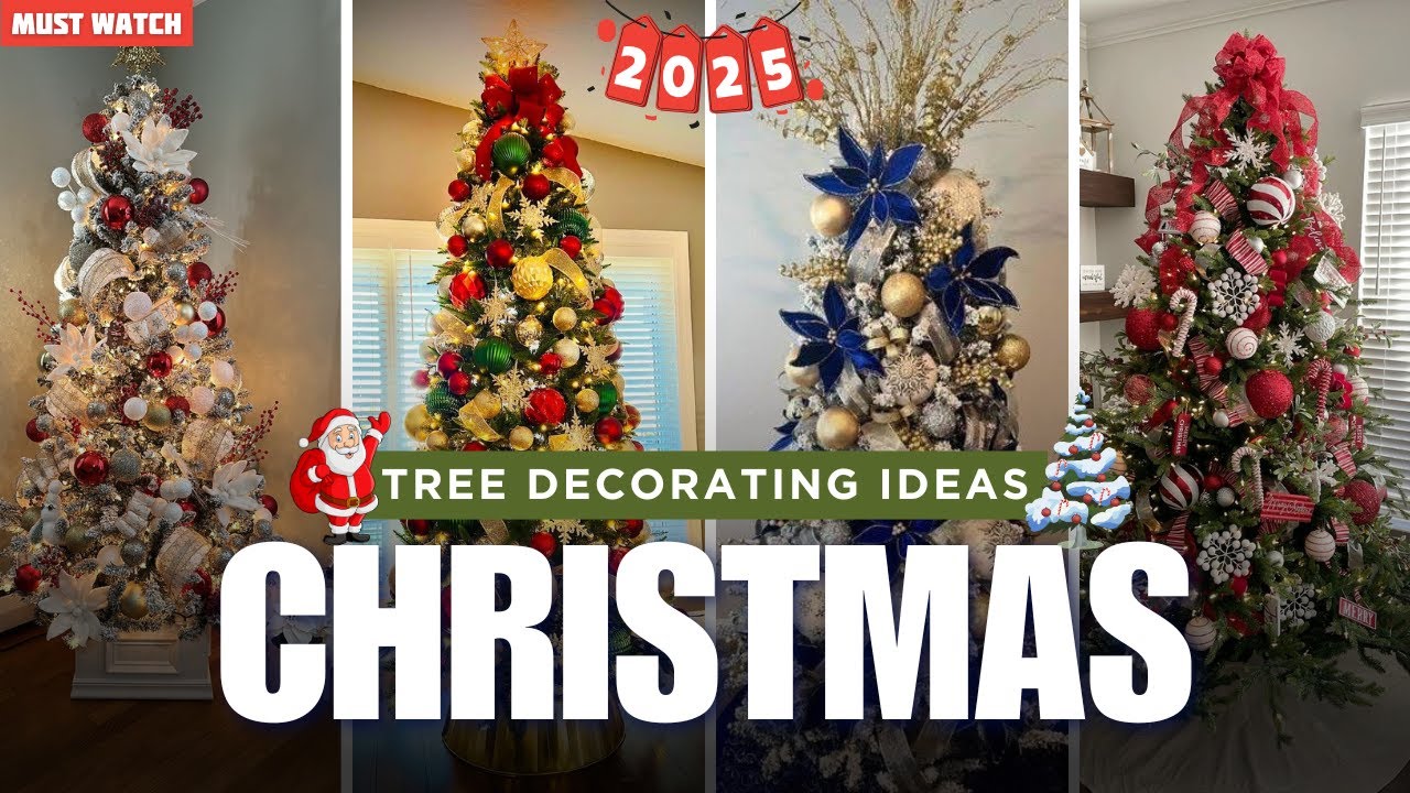 2025 Christmas Tree Decorating Ideas | Creative Christmas Tree Themes & Ribbon Ideas