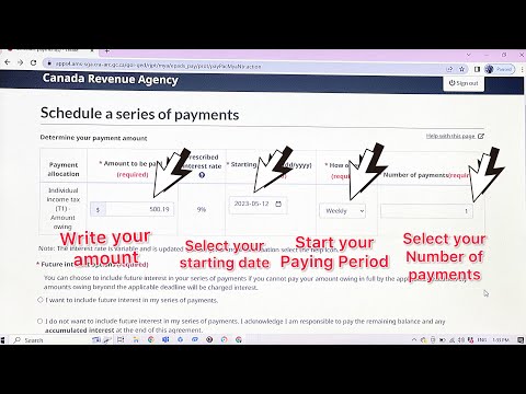 How to Pay your Tax in Instalments to CRA easy steps #tax-instalments #CRA #paytax