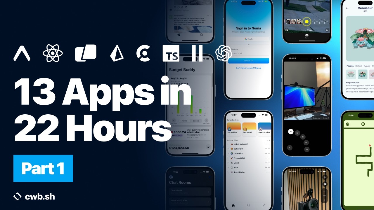 FREE React Native Bootcamp: 13 Projects, Beginner to Advanced | Part 1