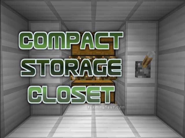 Compact Storage Closet with Tutorial! Minecraft Map
