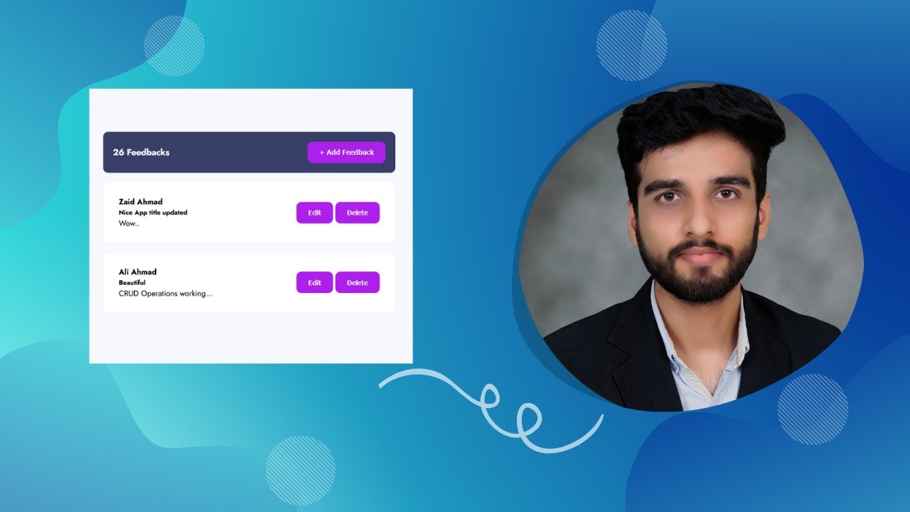 Feedback App | CRUD operations with Local Storage | Vanilla JavaScript Projects